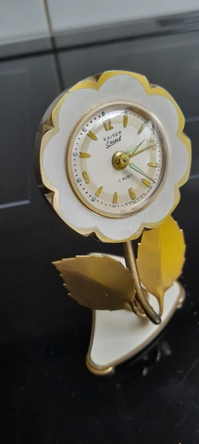 KAISER EXACT FLOWER Alarm Clock REDUCED IN PRICE £20.00 - PicClick UK