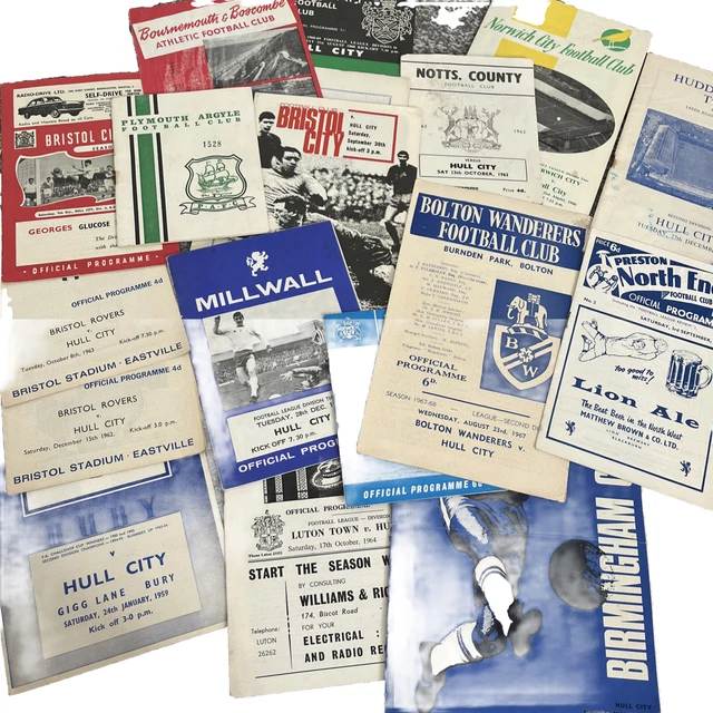 BULK LOT 18 X Hull city Away Programmes 1959 To 1967 £20.00 - PicClick UK