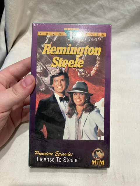 SEALED VHS TAPE " REMINGTON STEELE LICENSE TO STEELE " MIB Unopened MTM ...