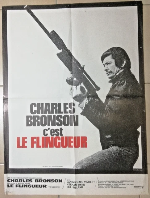 ANCIENNE AFFICHE DE cinéma originale - " LE FLINGUEUR " - 60 x 80 cm EUR 10,00 - PicClick FR