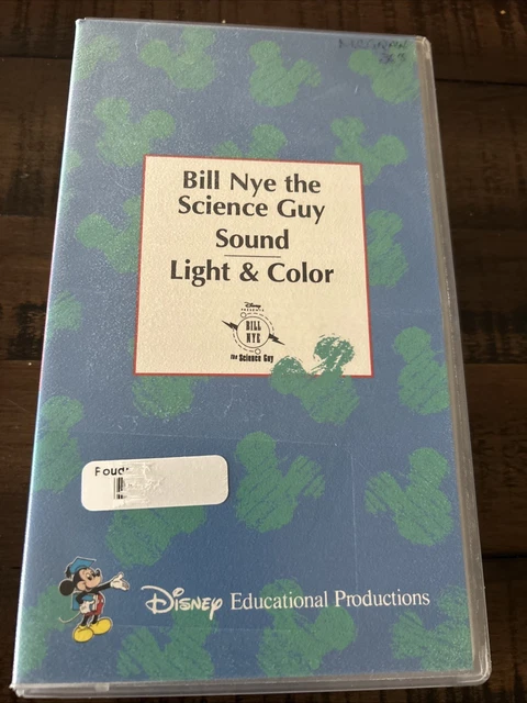 BILL NYE SCIENCE Guy VHS Sound & Light Color Disney Educate Homeschool ...