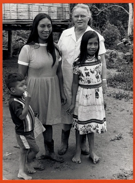 HUAORANI TOÑAMPARE ECUADOR RACHEL SAINTS y DAYUMA FOTO (Gelatinobromuro ...