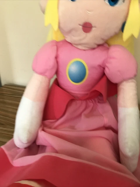 RARE GIANT OFFICIAL Nintendo Super Mario Princess Peach Beanie Plush ...