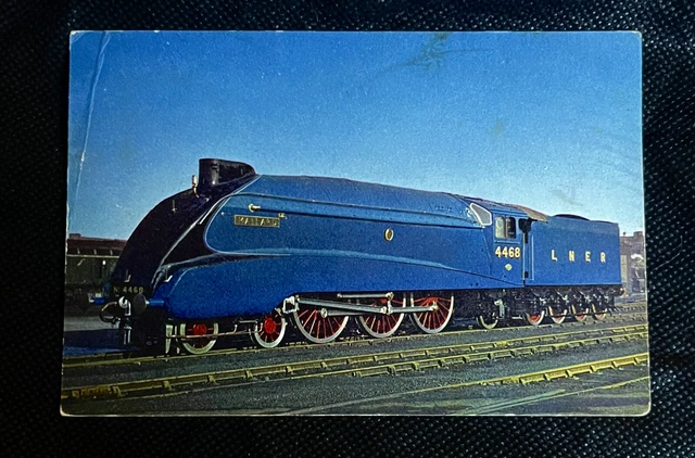 VINTAGE POSTCARD MALLARD STEAM TRAIN LOCOMOTIVE RAILWAYS - Cards J ...