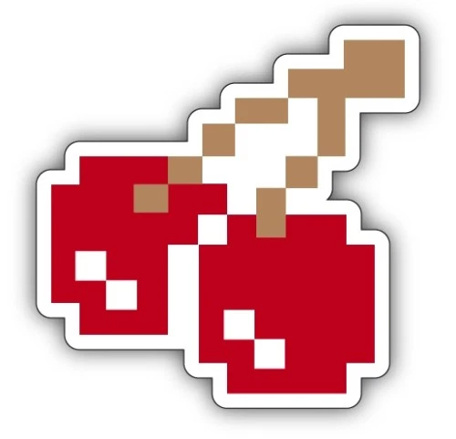 8 BIT CHERRY car sticker jdm euro ratlook 85mm £2.49 - PicClick UK