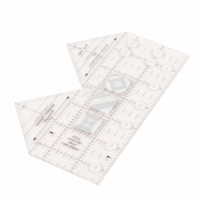 90 DEGREE DOUBLE Strip Ruler 60 Degree Double Strip Ruler Accurate For ...