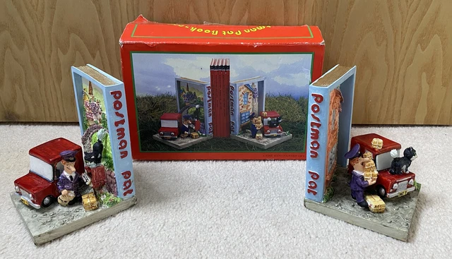 POSTMAN PAT BOOK Ends Vintage 1994 Woodland Animations Bookends With ...