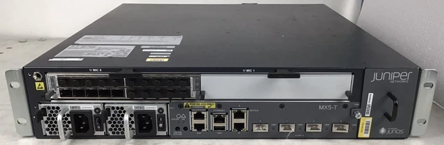 JUNIPER MX5-T-S ROUTER with 1x MIC-3D-20GE-SFP Module Dual AC Power ...