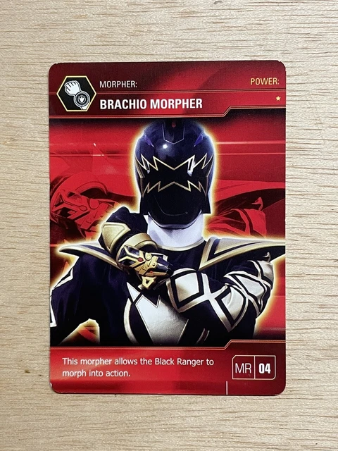POWER RANGERS DINO Thunder Trading Card - Brachio Morpher MR04 Black ...