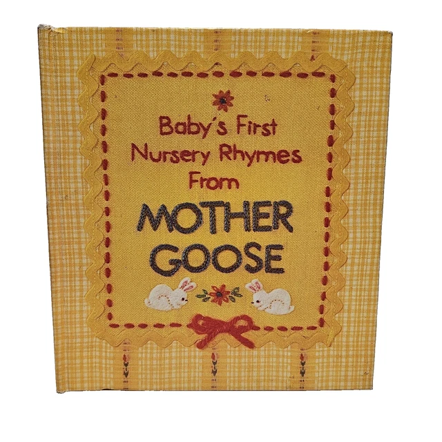VINTAGE BABYS FIRST Nursery Rhymes From Mother Goose Children's Board ...