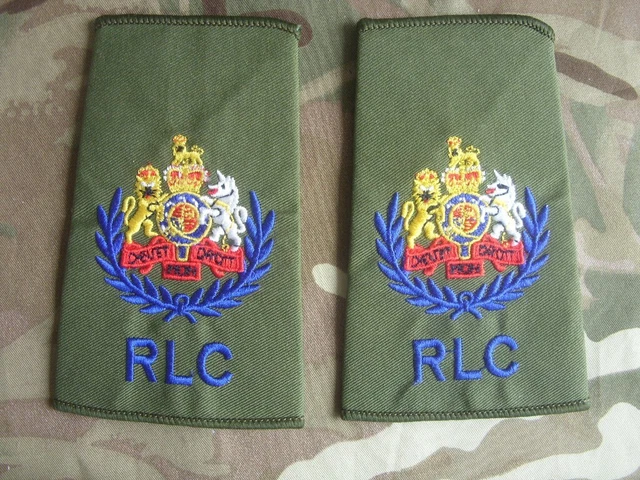 ROYAL LOGISTIC CORPS Wo1 Conductor Rank Slides - Olive - British Army £ ...