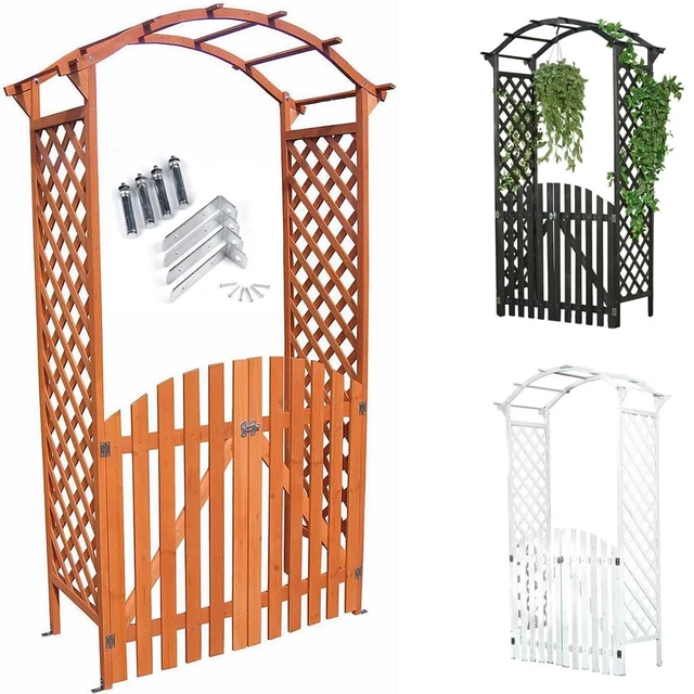 ARC DE ROSE arc de porte grille de rang arc de porte bois arc de jardin ...