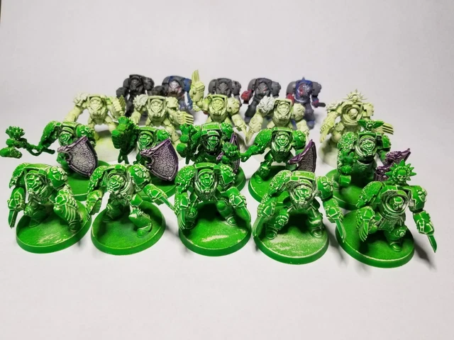 15 X WARHAMMER 40K Salamanders Assault Terminators + 5 OOP Terminators ...