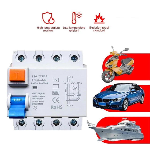 DISJONCTEUR 30MA TYPE B FI 63A Essentiel pour Installations Electriques ...