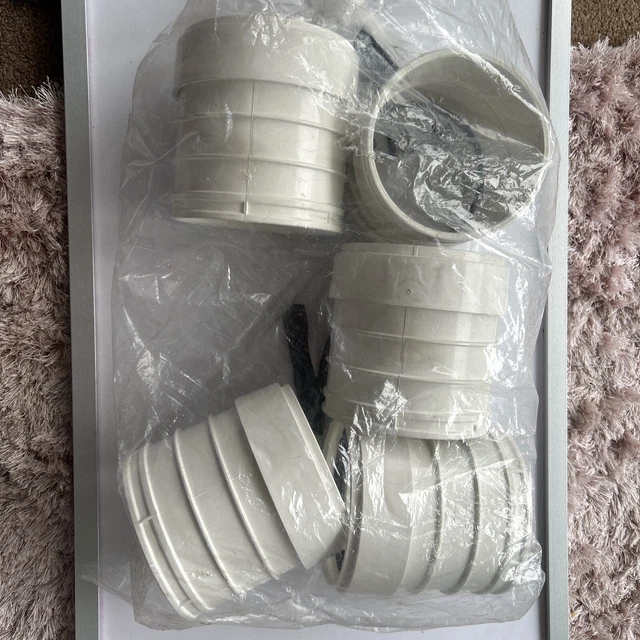 POLYPIPE TERRAIN STRAIGHT Coupling 110mm 4" White Solvent Weld ...