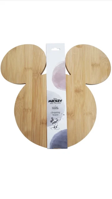 DISNEY MICKEY MOUSE Head Shaped Chopping Board Wooden Bamboo George ...