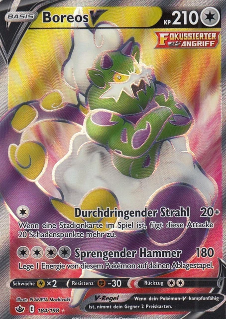 BOREOS-V 184/198 FULLART Pokemon Schaurige Herrschaft Karte Deutsch EUR ...