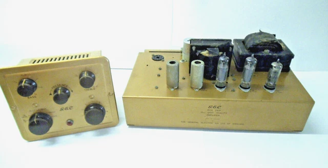 RARE VALVE GEC Amplifier Cat No. BCS2418 & Pre Amplifier BCS2417 - GWO ...
