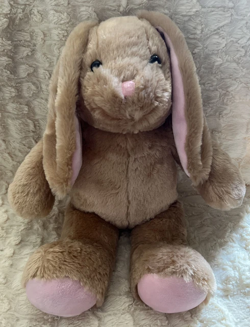 BUILD A BEAR Bunny Rabbit Brown Pink Soft Plush Teddy Vintage Rare 15 ...