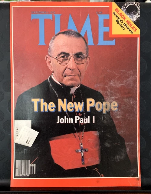 TIME MAGAZINE COVER Page Wall Art The New Pope John Paul I Sept 4 1978 ...