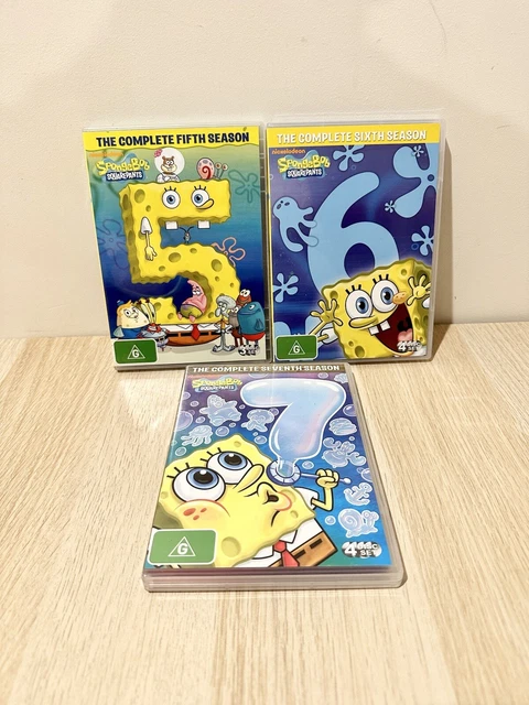 SPONGEBOB DVD COLLECTION Season 5-7 VGC free Post! Aus region 4 £27.98 ...