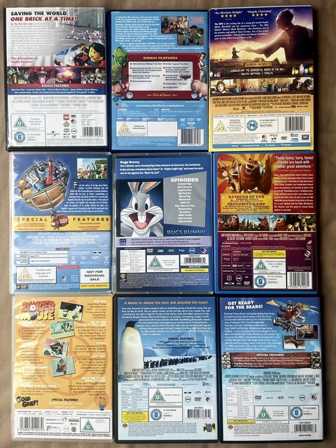 DVD BUNDLE DISNEY Pixar LEGO WB Children & Family Movies Animated Films ...