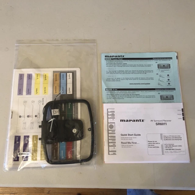 MARANTZ SR6011 RECEIVER Quick Start Instruction Manual W/ Cable Labels & Am Loop £29.72 ...