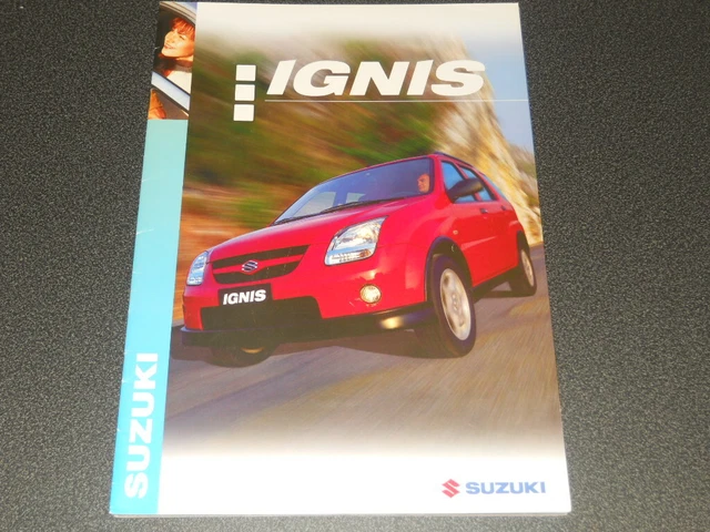 SUZUKI IGNIS BROCHURE catalogue documentation prospectus édition 09/2003 - Fr EUR 12,00 ...