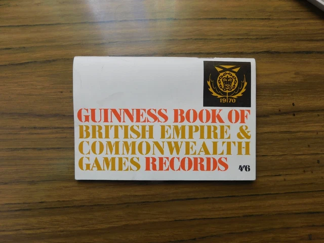 GUINNESS BOOK OF British Empire & Commonwealth Games Records 1970 ...