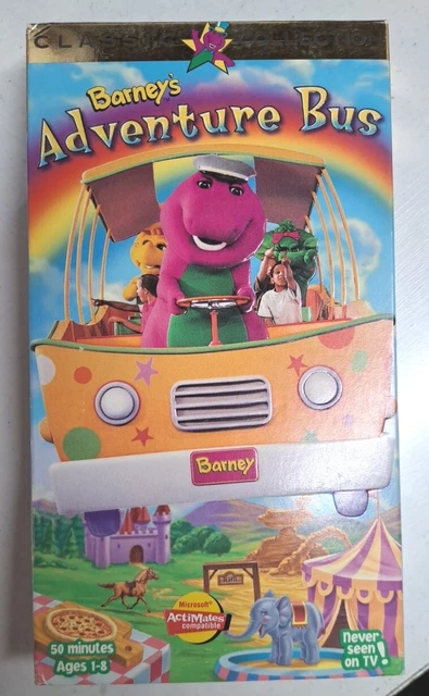 BARNEY - BARNEYS Adventure Bus (VHS, 1997) Classic Collection £3.92 ...