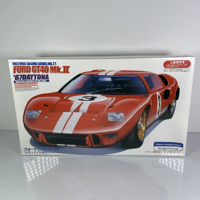 FUJIMI FORD GT40 Mk II 67 Daytona Historic Racing 1/24 Scale Sealed ...