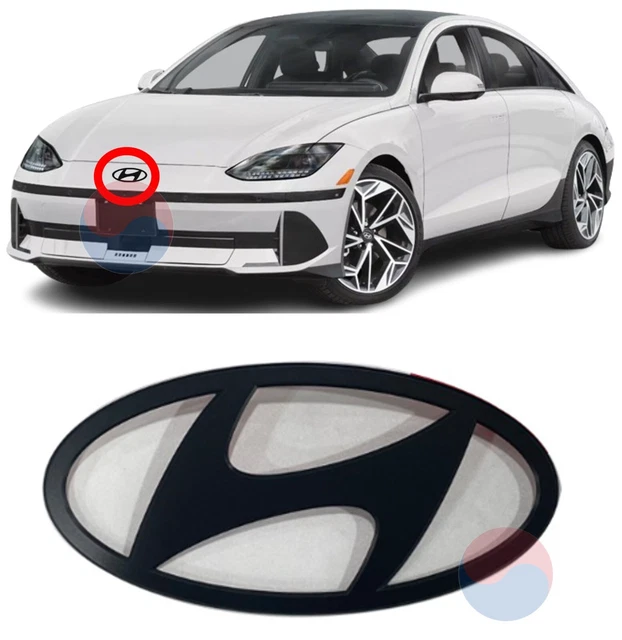 INSIGNE EMBLÈME AVANT noir mat d'origine OEM 86305 KL210 pour Hyundai ...