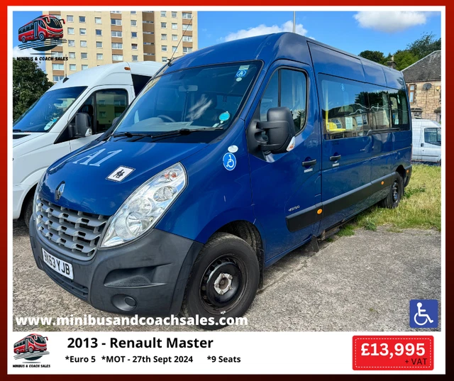 2013 RENAULT MASTER Wheelchair Accessible Minibus £13,995.00 - PicClick UK