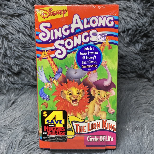DISNEYS SING ALONG Songs The Lion King: Circle of Life VHS 1994 New And ...