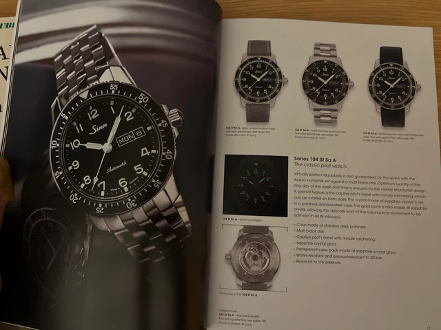 SINN WATCH CATALOGUE 2025 2026 Bn New Germany English Edition £12.94 ...