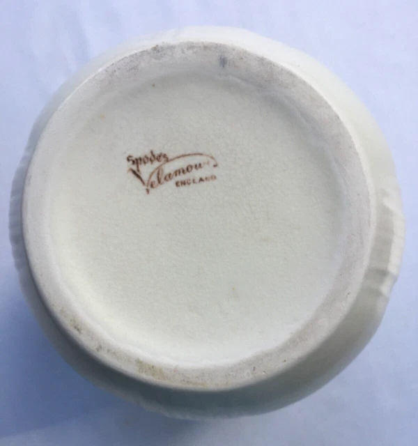 SPODE VELAMOUR ART Deco Vase. Creamy Ivory White Glaze Vintage mid 20th ...