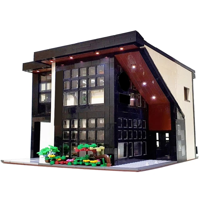 MODERN CAFE MODULAR Building with Interior Building Toys 2803 teile ...
