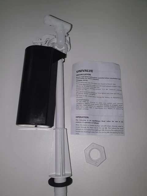 IDEAL STANDARD UNIVALVE cistern inlet valve with delayed fill 270mm ...