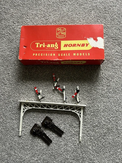 TRIANG HORNBY R140 Double Track Home Signal Gantry Boxed £2.50 ...