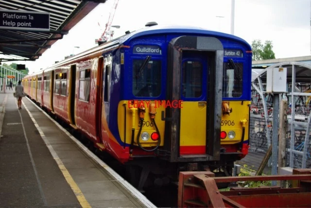 PHOTO CLASS 455/9 No 455906 At Guildford £1.75 - PicClick UK