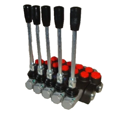 5 BANK HYDRAULIC Monoblock Directional Spool Lever Valve 3/8" Bsp - 40 ...