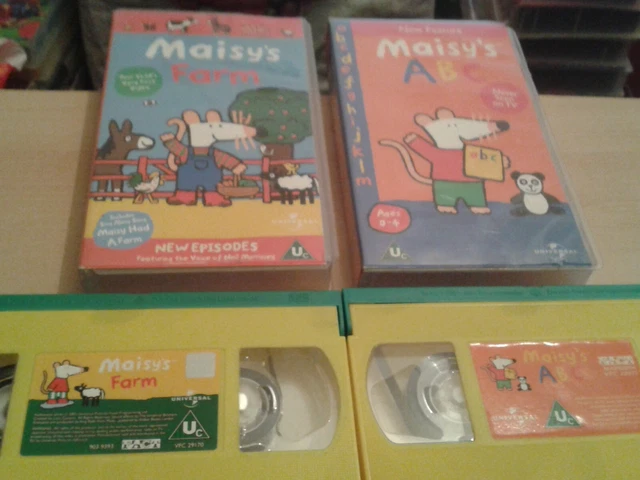MAISY'S FARM AND ABC 2x pal VHS Lot Kids Family Educational Universal ...