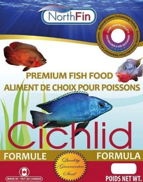 CICHLID FISH FOOD NorthFin cichlid Formula 1mm 20g Omnivore Carnivore ...
