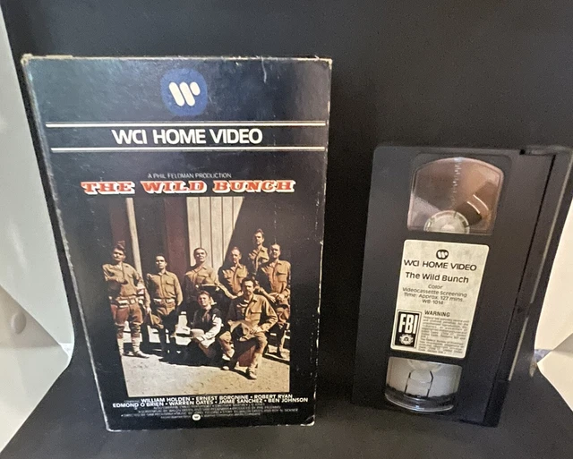 THE WILD BUNCH VHS WCI Home Video 1979 Big Box Peckinpah Western WB ...