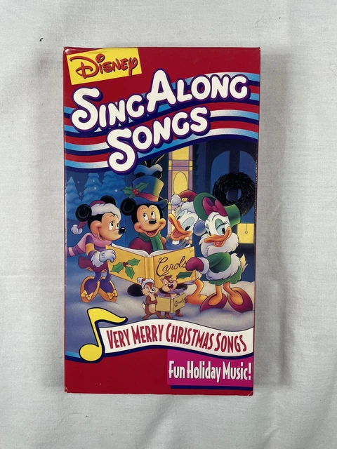 DISNEY'S SING ALONG Songs - Very Merry Christmas Songs (VHS, 1988) Walt ...