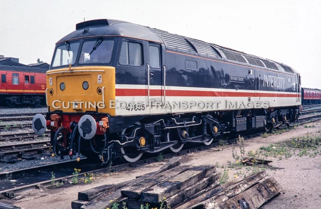 ORIGINAL RAILWAY SLIDE: Class 47 Diesel 47835 Windsor Castle Norwich ...