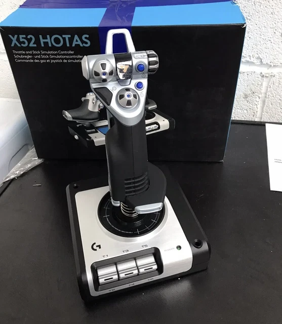 LOGITECH G SAITEK X52 Pro Flight Controller - Black PC HOTAS Flight SIm ...