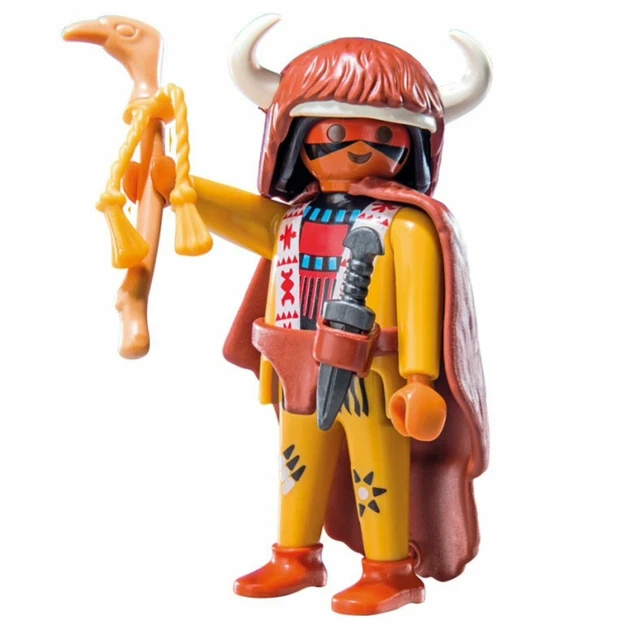 FIGURINE HOMME PLAYMOBIL Series 11 9146 - INDIEN CHIEF HEALER ...