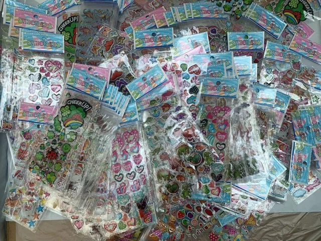 RANDOM 1 SHEET cartoon Stickers Teacher cute Kids lucky Crafts Kids ...