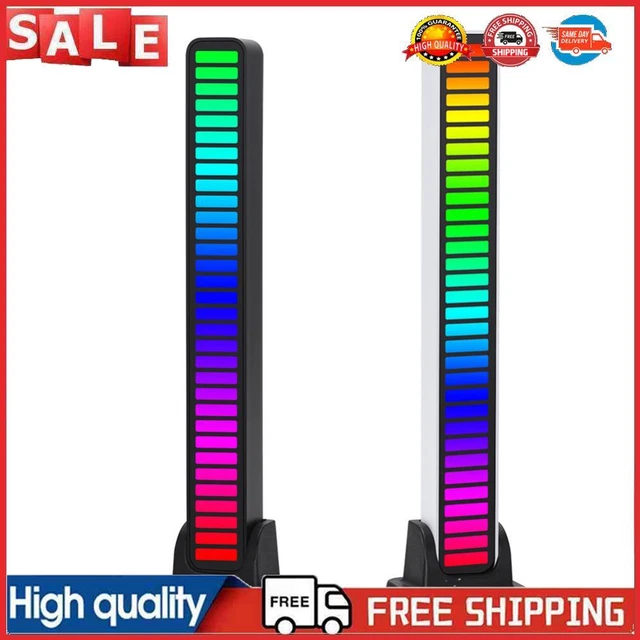 RGB COLORFUL 32 LED Voice-Activated Pickup Rhythm Light Bar Music ...